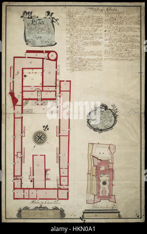 Two floor plans of Fort St. George at Elmina Stock Photo - Alamy