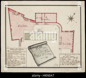 This floor plan shows the layout of a fort to be constructed at ...