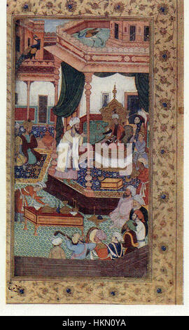 This painting depicts the Mughal emperors Babur and Humayun, two key ...