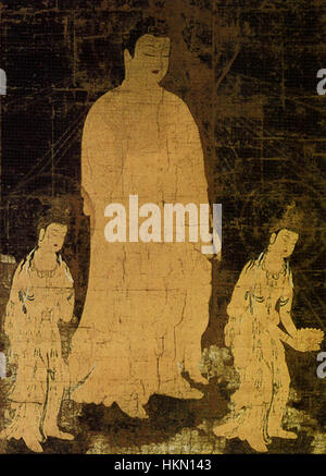 The Amida Triad, housed in the Tokyo National Museum, is an ancient ...