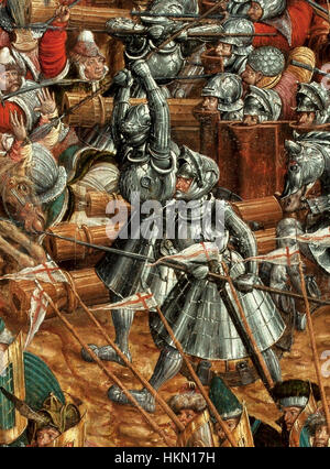 This detail from the 'Battle of Orsha' painting by Krell captures a ...