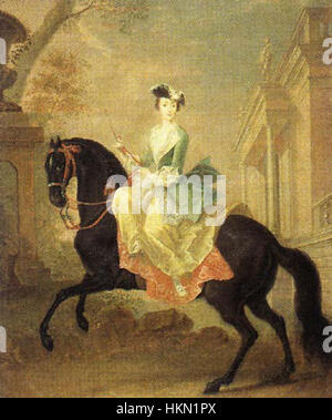 This portrait depicts Grand Duchess Catherine Mikhailovna of Russia, a ...