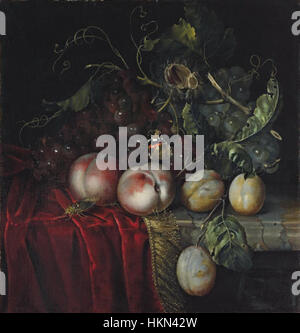 Anna Ruysch's 'Still Life with Grapes, Peaches, and Snail' showcases ...