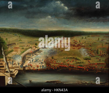 This painting depicts the Battle of New Orleans, fought near Chalmettes ...