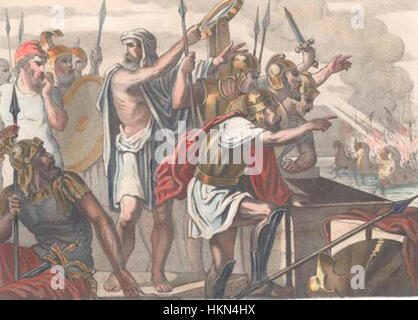 This artwork portrays Archimedes, the ancient Greek mathematician and ...