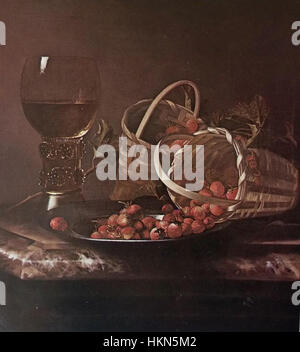 Adriaen Coorte’s still life painting, featuring two peaches and a ...