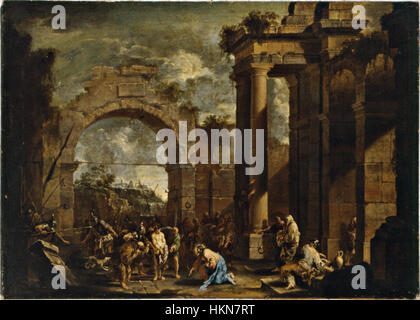 This painting by Alessandro Magnasco and Clemente Spera depicts a group ...