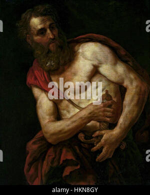 A painting depicting the biblical figures of Saint Catherine and Saint ...