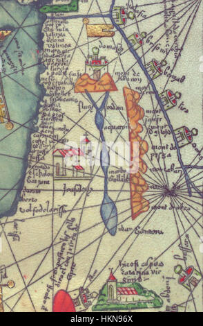 The 'Catalan Atlas' by Abraham and Jehuda Cresques, created in the 14th ...