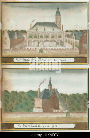 A historical map from the Atlas Schoemaker depicting the Zeeland region ...