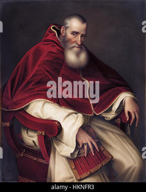 This artwork is a portrait of Alessandro Farnese and Pope Paul III ...