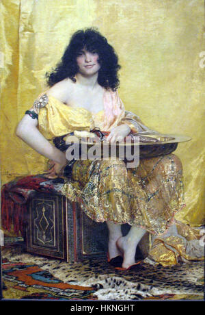 This dramatic painting depicts the biblical scene of Samson slaying a ...