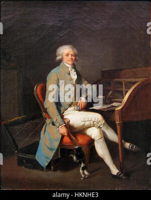 This painting depicts Maximilien Robespierre, a key figure in the ...