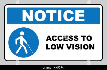 Access to Low Vision symbol. blindness line icon, outline vector logo ...