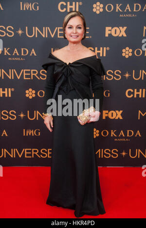 Miss Universe 1973 Margie Moran arrives at the 65th Miss Universe Red ...