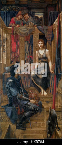 Painting titled 'King Cophetua and the Beggar Maid' by Edward Burne ...