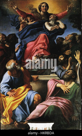 The 'Assumption of the Virgin' depicts Mary ascending to heaven ...