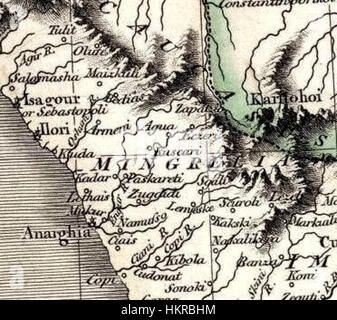 This 1801 map by John Cary depicts the Asian part of Turkey, showcasing ...