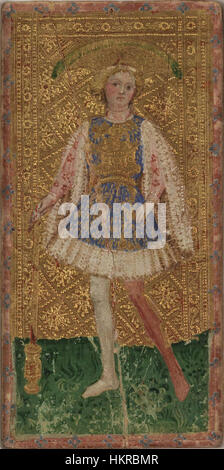 Cary-Yale Tarot deck - Knave of Staves Stock Photo - Alamy