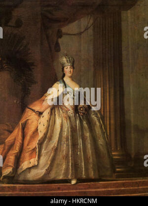 This portrait depicts Catherine II, also known as Catherine the Great ...