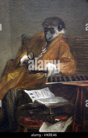 Jean Siméon Chardin's 'The Monkey Antiquarian' portrays a monkey ...