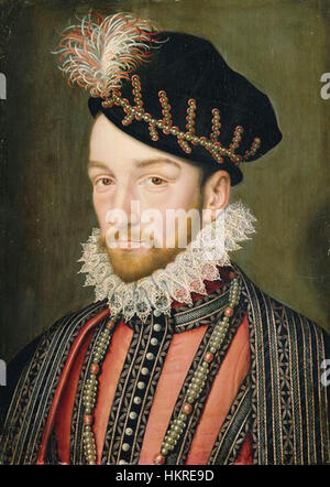 This is an artistic representation of Charles IX, King of France from 1560 to 1574. The ...