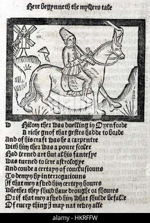 This illustration from Geoffrey Chaucer’s The Canterbury Tales depicts ...