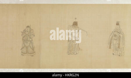 This Chinese artwork depicts Emperor Taizong of the Tang Dynasty and ...