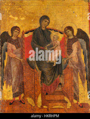 Cimabue, The Virgin and Child Enthroned with Two Angels Stock Photo - Alamy