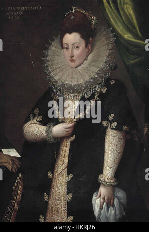 This portrait by Frans Pourbus II portrays Margaret of Savoy, Duchess ...