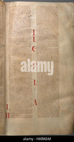 A page from the *Codex Gigas*, featuring a detailed illustration of ...