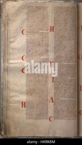 This page from the *Codex Gigas*, also known as the *Devil's Bible ...