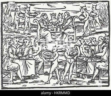 This engraving from the 'Compendium Maleficarum' illustrates the ...