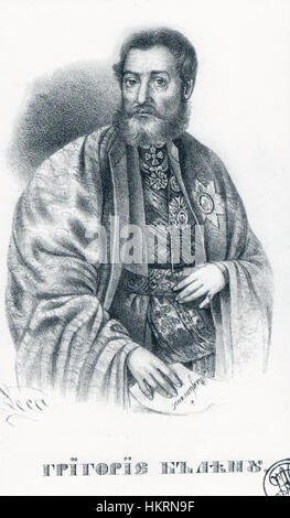 This portrait by Constantin Lecca features Grigore Dimitrie Bibescu, a ...