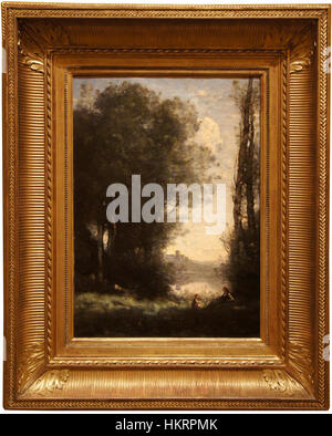 Jean-Baptiste Camille Corot’s 'Les près de la petite ferme' depicts a ...