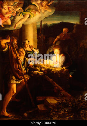 'The Holy Night' by Correggio depicts the nativity scene, showcasing ...