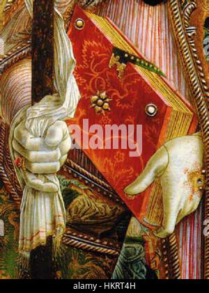This detail from the 'Polittico di Ascoli' by Crivelli captures ...