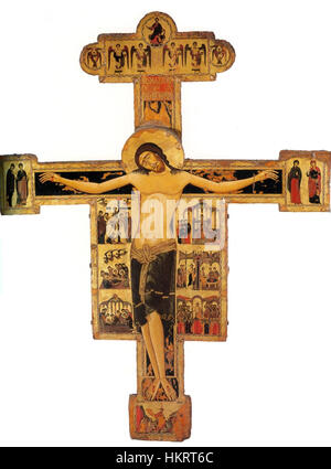 This painted cross from 1200-1210, housed at the Museo Nazionale di San ...