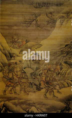 This Chinese painting at The Palace Museum portrays traditional scenes ...