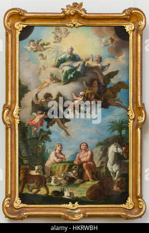 Daniel Gran’s 18th century painting portrays a religious scene ...