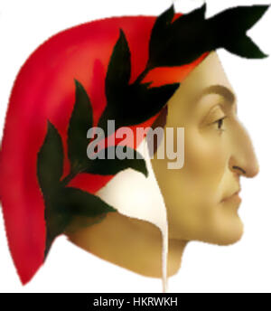 This depiction of Dante Alighieri, the renowned Italian poet and ...