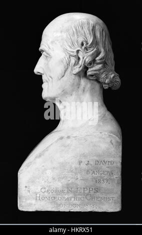 The bust of Samuel Hahnemann by David d'Angers showcases the renowned ...