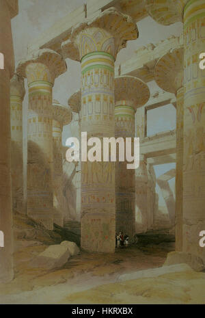 David Roberts' 'Karnak' painting depicts the ancient Egyptian ruins of ...