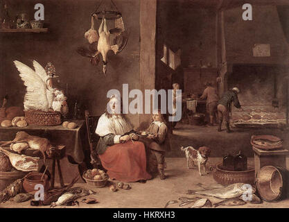 David Teniers the Younger - Kitchen Stock Photo - Alamy