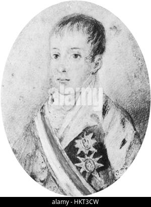 This oil painting of *Dom Pedro I*, from 1809, depicts the Brazilian ...