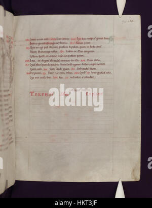 A page from the 'Comedies of Terence' manuscript held at the Bodleian ...