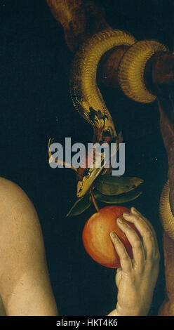 This Albrecht Dürer engraving presents Adam and Eve in a detailed ...