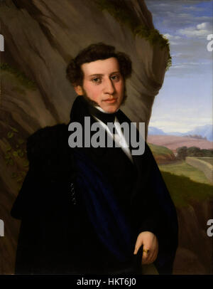 This oil painting by Eduard Friedrich Leybold, dated 1838, depicts the ...