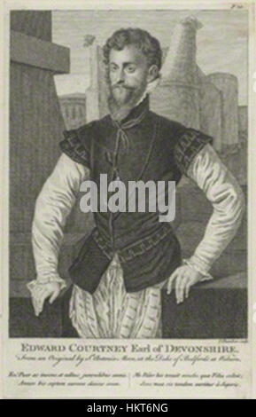 This portrait of the 1st Earl of Devon captures the noble figure in his ...