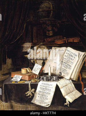 'Vanitas Still-Life' by Edwart Collier is a Dutch Baroque painting that ...